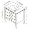 Grace 30" Single Bathroom Vanity Set - Transitional - Bathroom Vanities ...