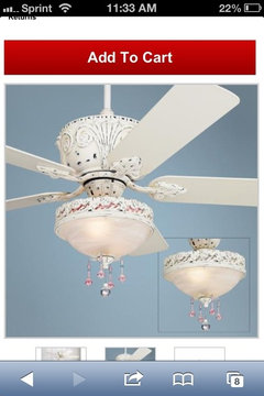Help! Glam or romantic ceiling fans???