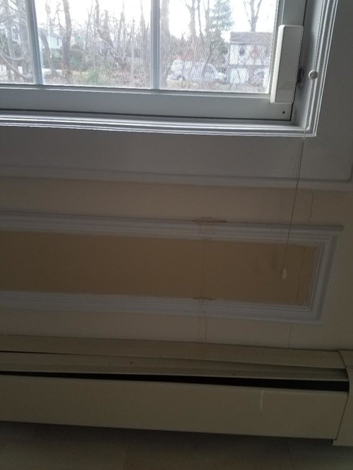 Water coming in from underneath window