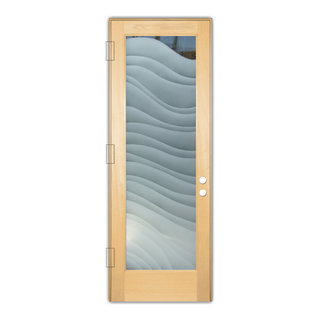 Front Doors - Dreamy Waves Frosted Glass Design - 30" x 80" - CUSTOMIZE ...