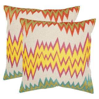 Ashley Pillows, Set of 2, 18" Square - Contemporary - Decorative ...