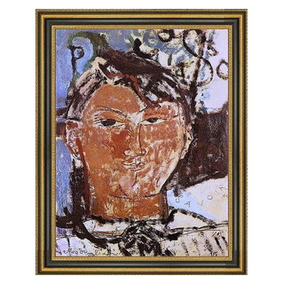 Amedeo Modigliani Portrait of Pablo Picasso - 18" x 24" Framed Premium ...