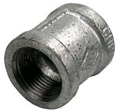 Galvanized Malleable Iron Straight Coupling With Bands, 0.5", 3 ...