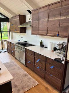 Omega Cabinets alternative for walnut grain matched kitchen cabinets ...