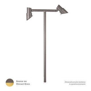 Mini Db Path LED Path Light, Bronzed Brass - Transitional - Path Lights ...