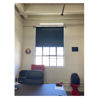 Office Studio with Sheer Window Shades by Master Blinds in Westwood ...