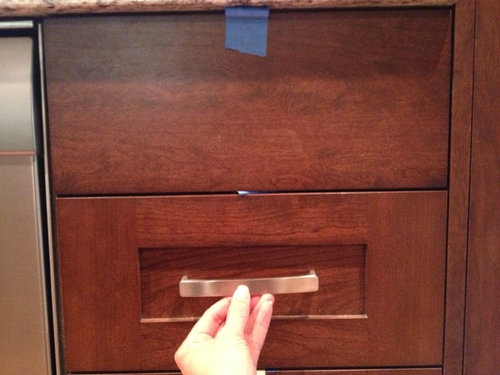 Placement of my drawer pulls
