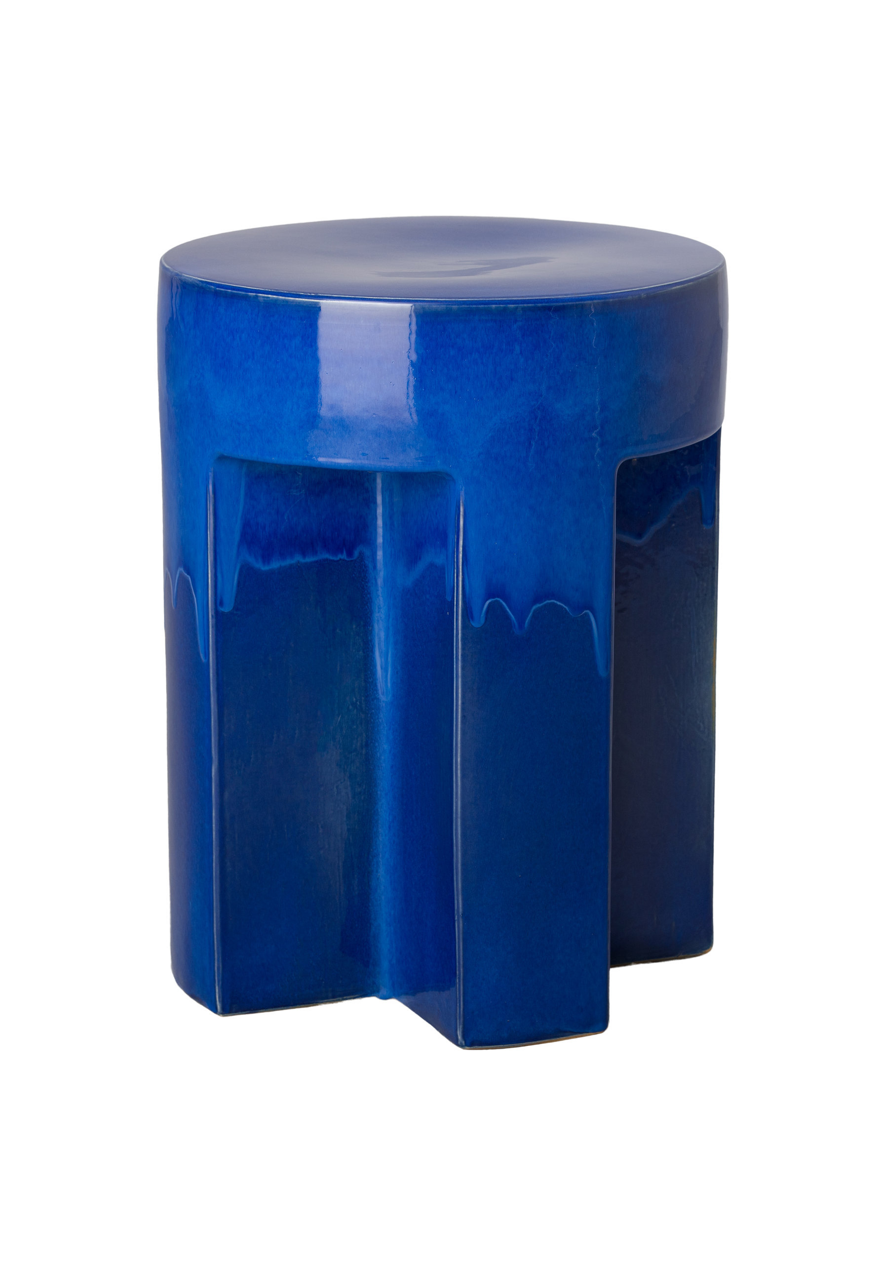 21 in. Tx Blue Garden Stool - Contemporary - Accent And Garden Stools ...