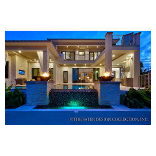 Sater Design Collection's 6967 "Moderno" Home Plan - Miami - by Sater ...