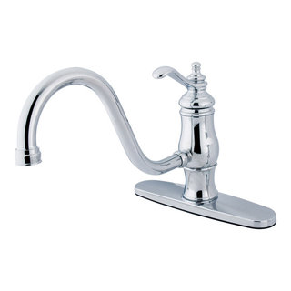 Heritage Single Handle 8" Centerset Kitchen Faucet - Traditional ...