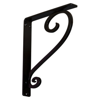 Edwards Wrought Iron Bracket, 1 1/2"Wx10"Dx12"H - Brackets - by Ekena ...