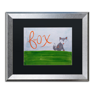 Nicole Dietz 'Fox Sky' Matted Framed Art, 20"x16" - Contemporary ...