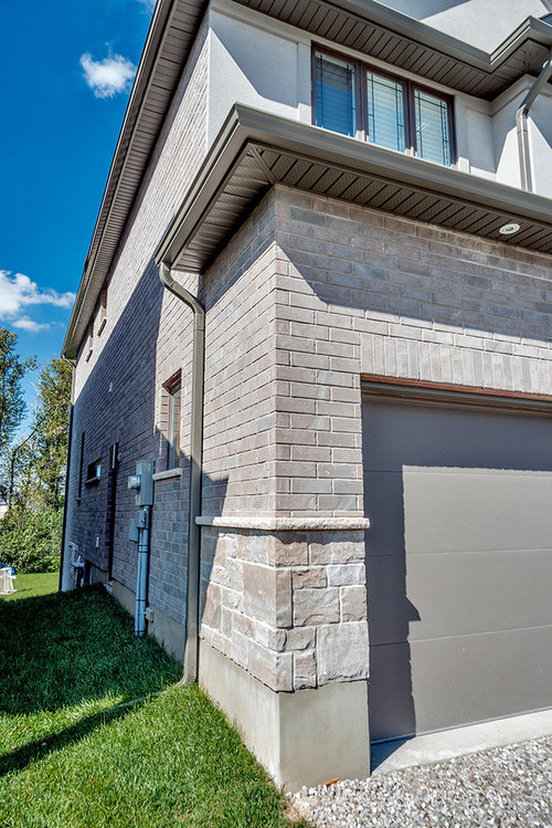 stone and brick combination