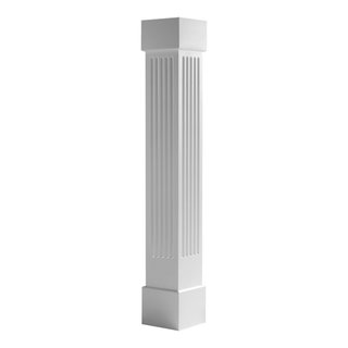 Endura-Craft Craftsman Classic, Square Non-Tapered, Fluted Column, 10 ...