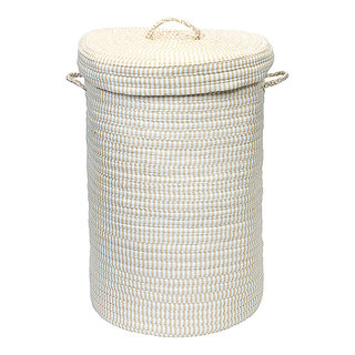 Colonial Mills Hamper Ticking Solid Hamper With lid Canvas Hamper ...