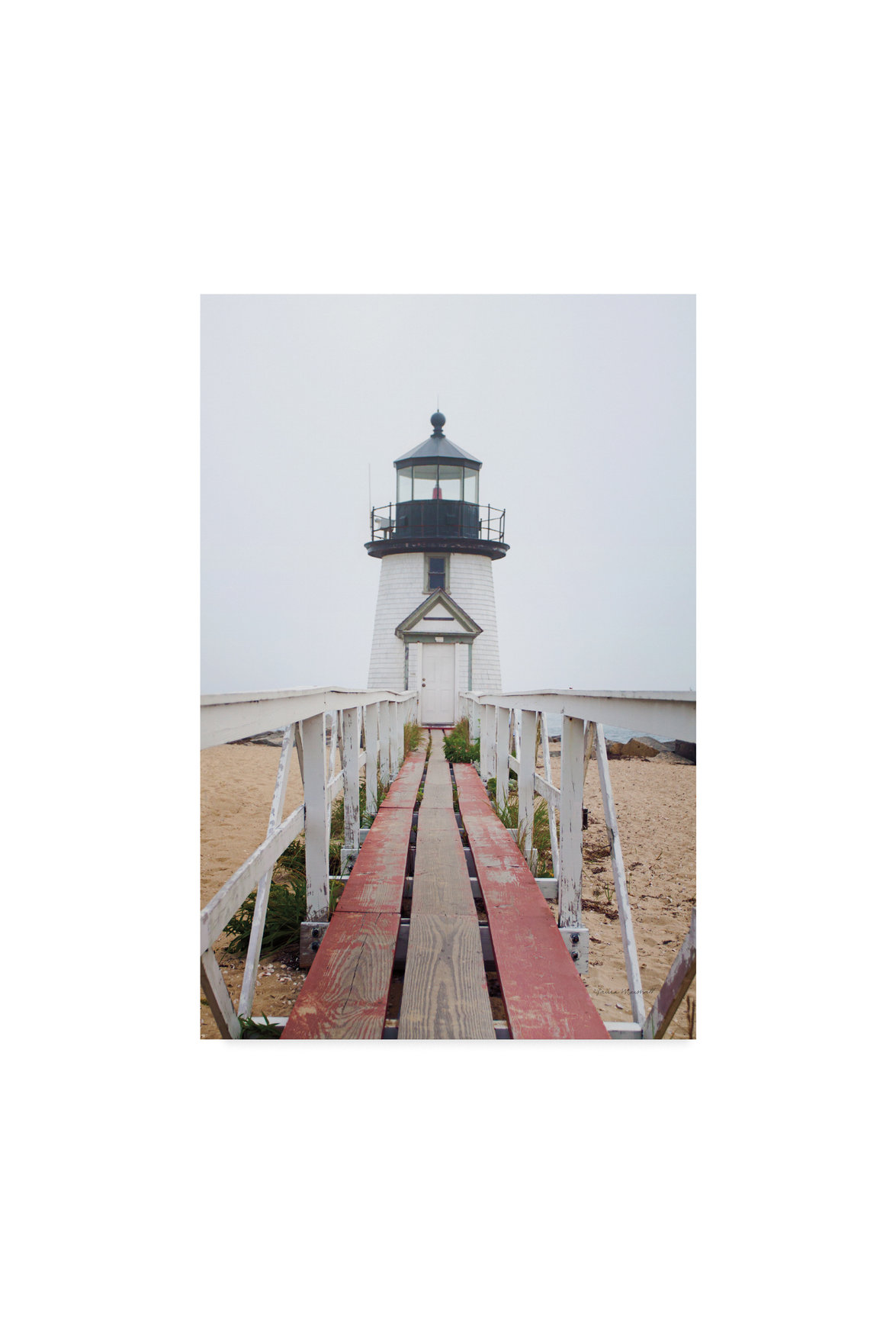 Laura Marshall 'Brant Point Lighthouse' Canvas Art, 16"x24" - Beach ...
