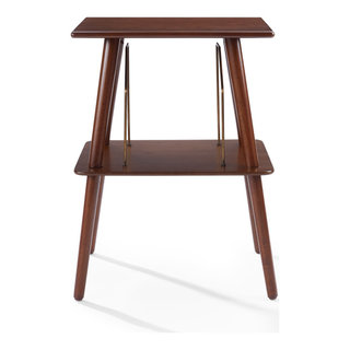 Manchester Turntable Stand, Mahogany - Midcentury - Side Tables And End ...