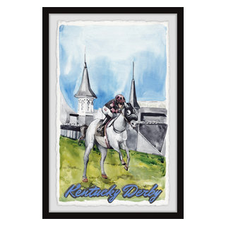 "Kentucky Derby" Framed Painting Print, 30x45 - Contemporary - Prints ...