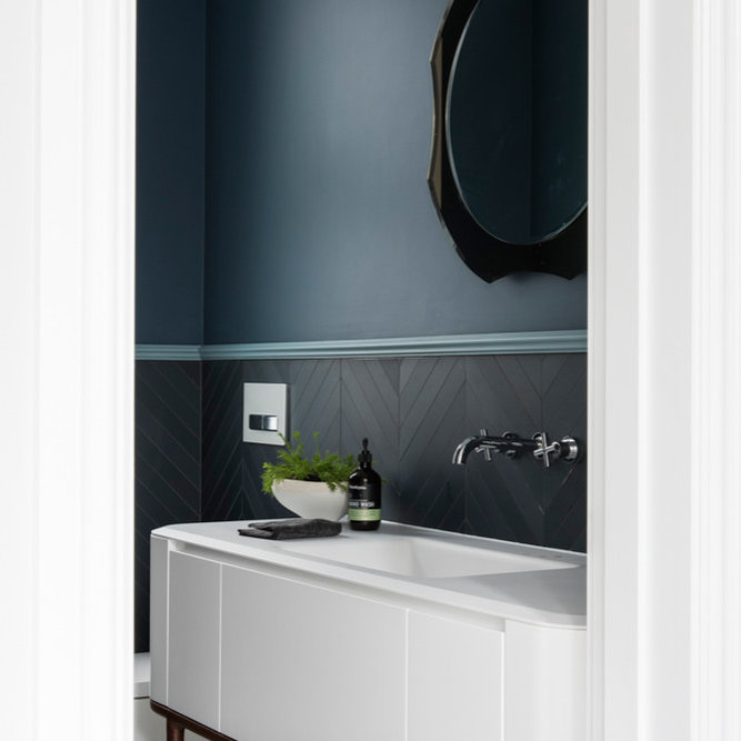 75 Ceramic Tile Powder Room Ideas You'll Love - January, 2026 | Houzz