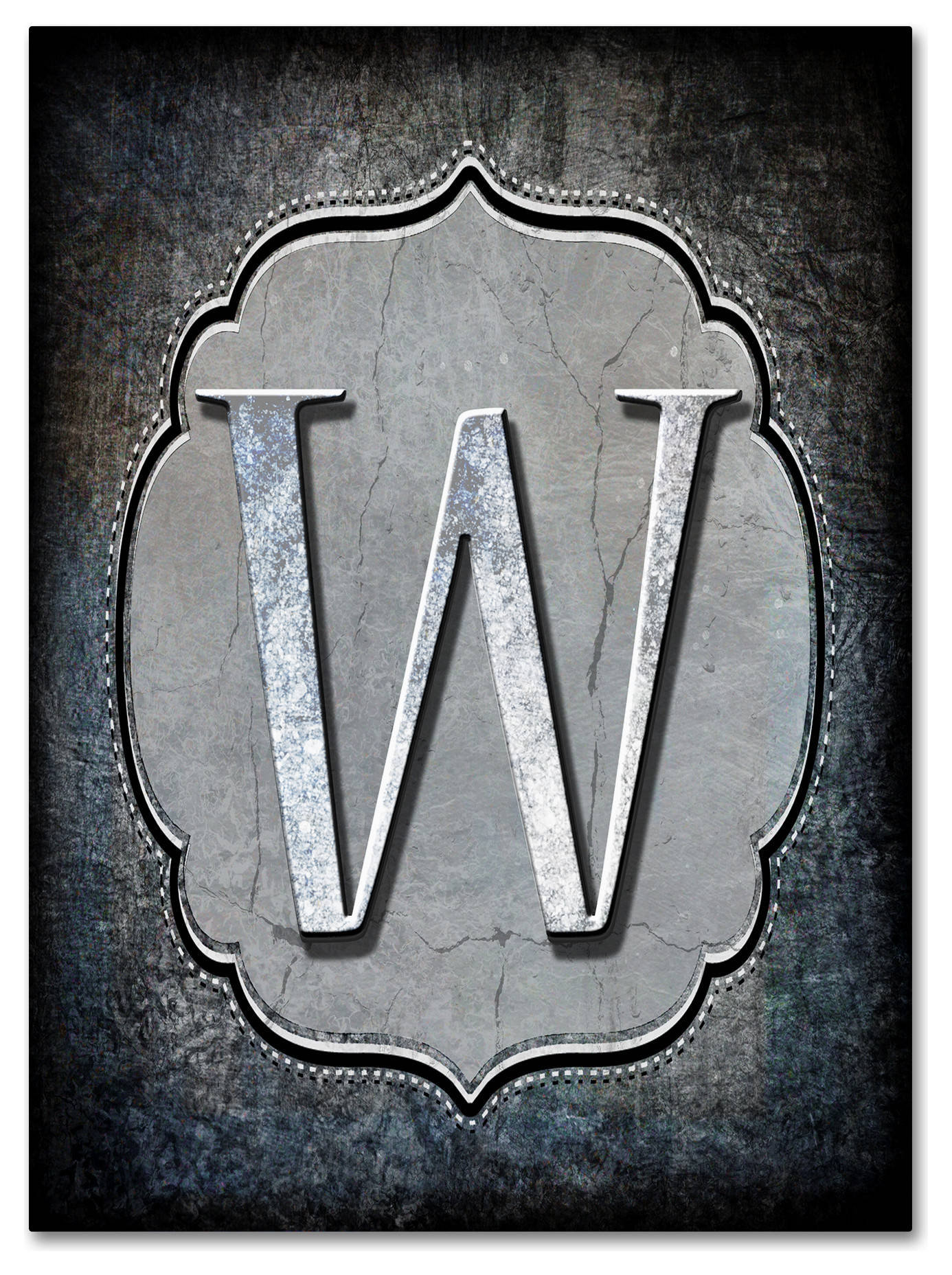 LightBoxJournal 'Letter W' Canvas Art, 14"x 19" - Contemporary - Prints ...