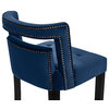 Hart Navy Velvet Counter Stool - Contemporary - Bar Stools And Counter ...
