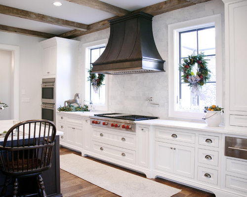 Range Between Windows Home Design Ideas, Pictures, Remodel and Decor