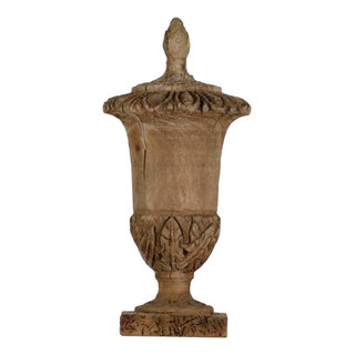 Wooden Finial Urn - Rustic - Decorative Jars And Urns - by Zentique ...
