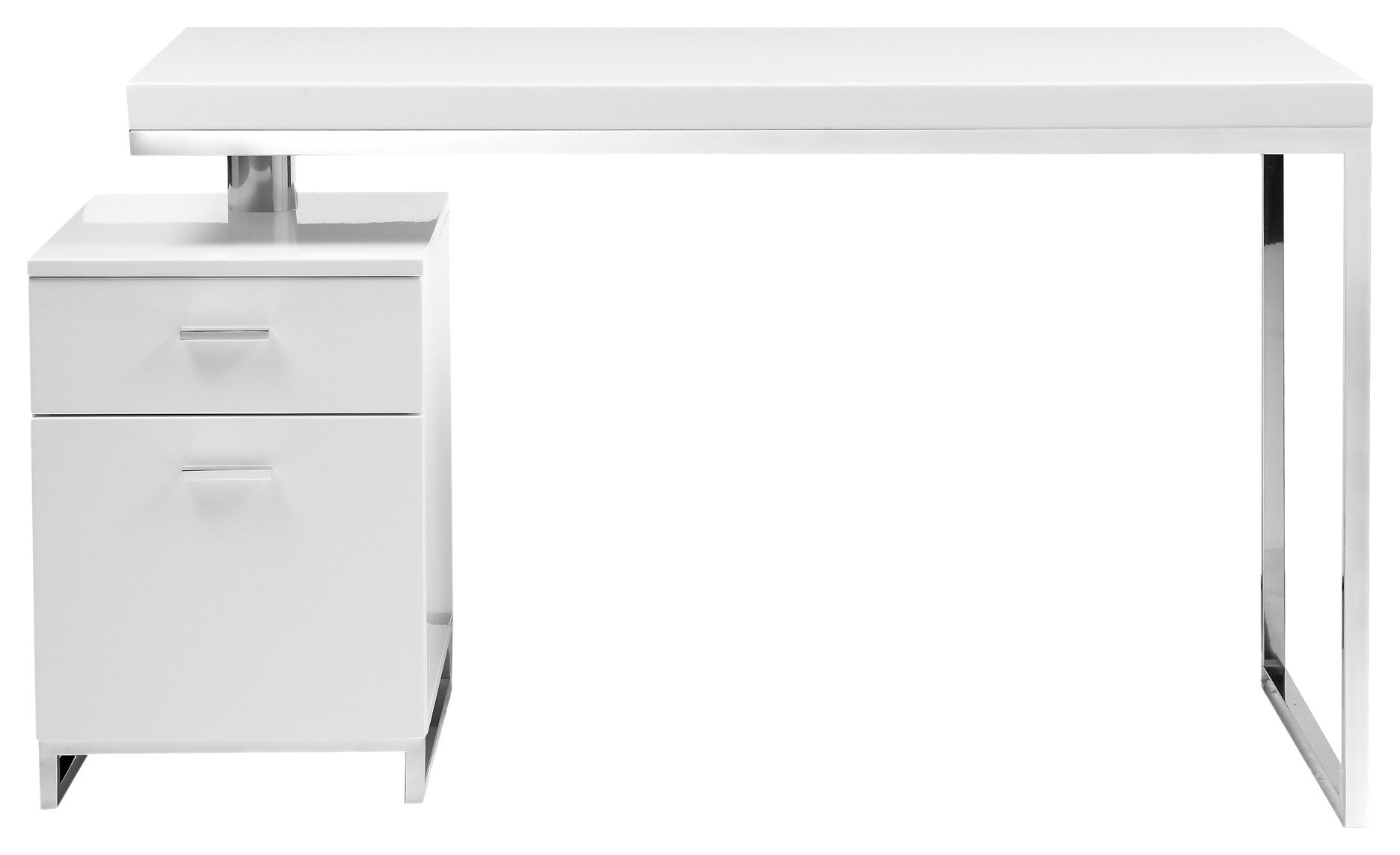 Martos Desk White - Modern - Desks And Hutches - by Moe's Home ...