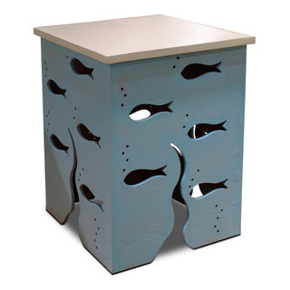 Fish Two Tone End Table - Beach Style - Side Tables And End Tables - by ...