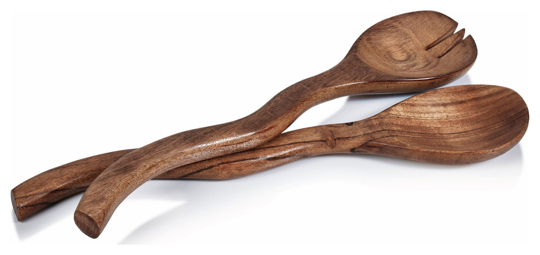 Ramona Mango Wood Curvy Sever set - Contemporary - Specialty Serveware ...