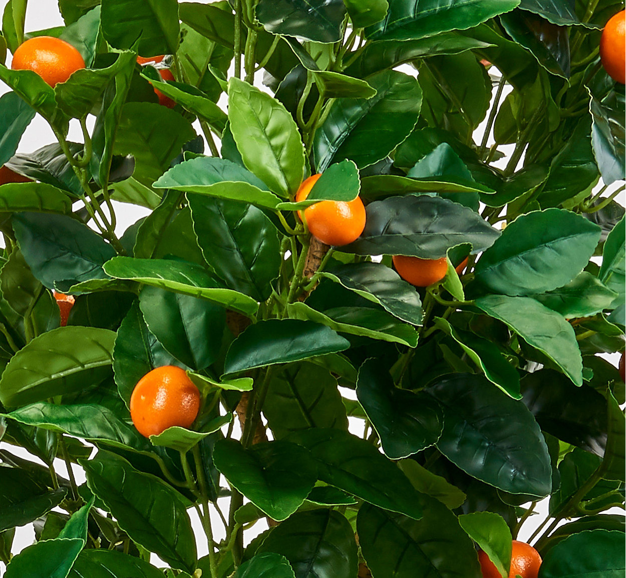 Real Touch Orange Tree In Pot, 51" - Farmhouse - Artificial Plants And ...