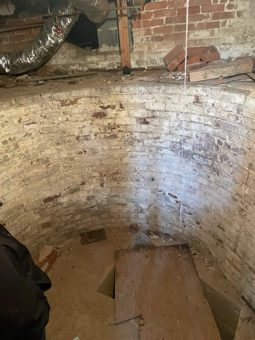 found 100 year old cistern underneath house