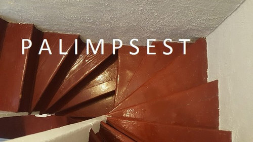 Unusual offset box winder stairs.