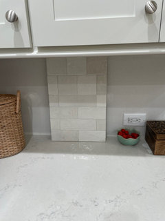 Alabaster cabinets and quartz countertop choices