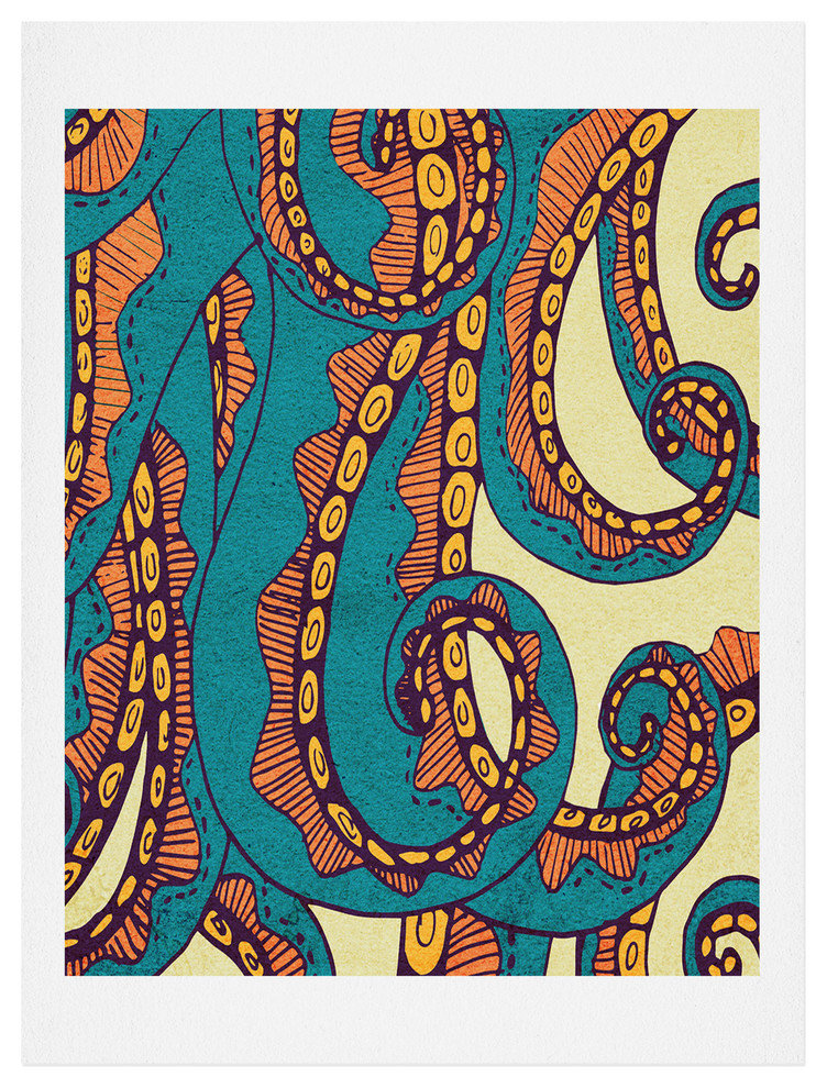 Deny Designs Arcturus Octopus Art Print, Small - Contemporary - Prints ...