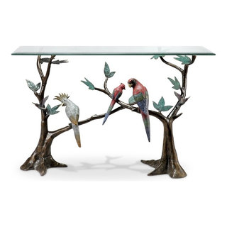 Tropical Bird Flock Console - Tropical - Console Tables - by Uber ...