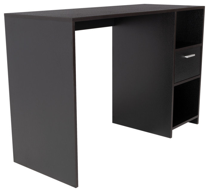 Arlington Computer Desk with Drawer, 2 Open Storage Shelves and Legs ...