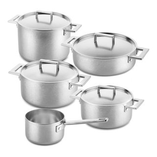 Attiva Pewter Kitchen Set - Industrial - Cookware Sets - by MEPRA SPA ...