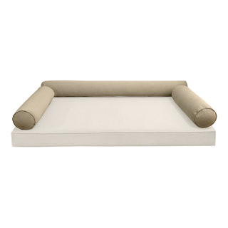 STYLE V6 TwinXL Velvet Pipe Trim Indoor Daybed Bolster Pillow |COVER ...