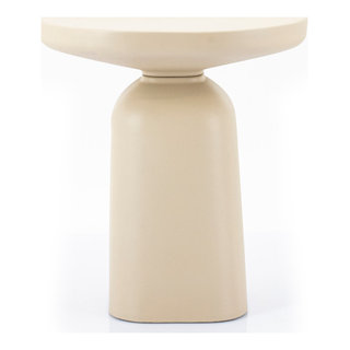 Beige Aluminum Side Table, By-Boo Squand, Medium - Transitional - Side ...