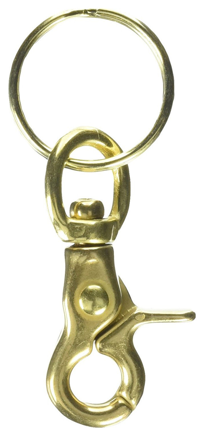 Hy-Ko KC178 Heavy-Duty Trigger Snap with Split Ring, Solid Brass - Contemporary - Hardware - by ...