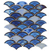 Dragon Scale Royal Blue 9.75 x 12 - Contemporary - Mosaic Tile - by ...