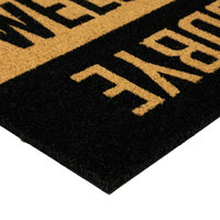 Natural Coir "Welcome Goodbye" Outdoor Doormat 18" x 30" - Contemporary ...