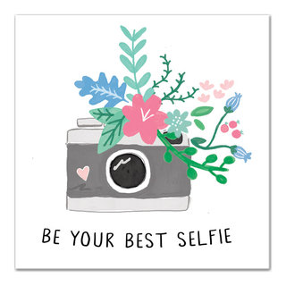 Be Your Best Selfie 12x12 Canvas Wall Art - Contemporary - Prints And ...