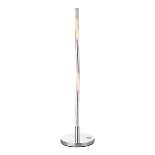 Nile 23.5" LED Integrated Table Lamp, Chrome - Modern - Floor Lamps ...