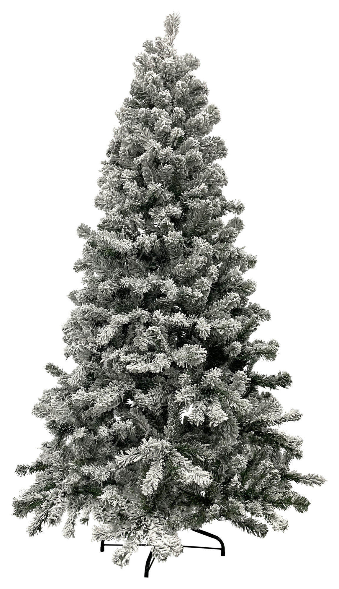 6.5' Heavily Flocked Madison Pine Artificial Christmas Tree, Unlit ...
