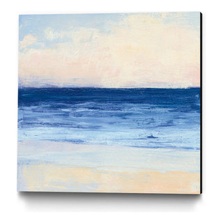 "True Blue Ocean I" Museum Mounted Canvas Print, 20"x20" - Beach Style ...