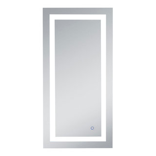 Helios 20Inx40In Hardwired Led Mirror With Touch Sensor - Transitional ...