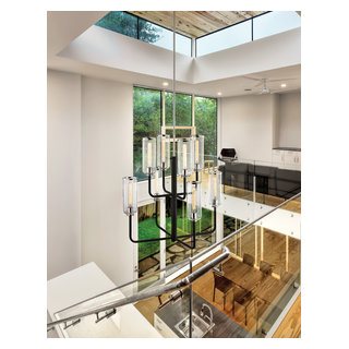 Aeon 8-Light Chandelier - Carbide Black Finish - Clear Glass - Los ...