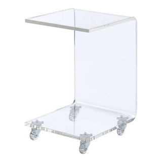 Picket House Furnishings Peek Acrylic Snack Table in Blue ...